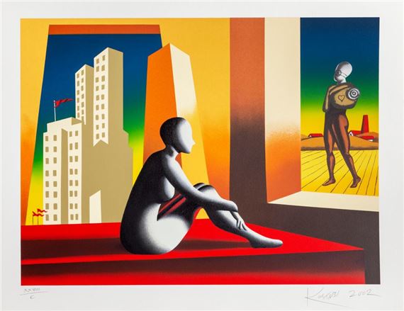 Mark Kostabi | WINDOW OF OPPORTUNITY (Circa 2001) | MutualArt