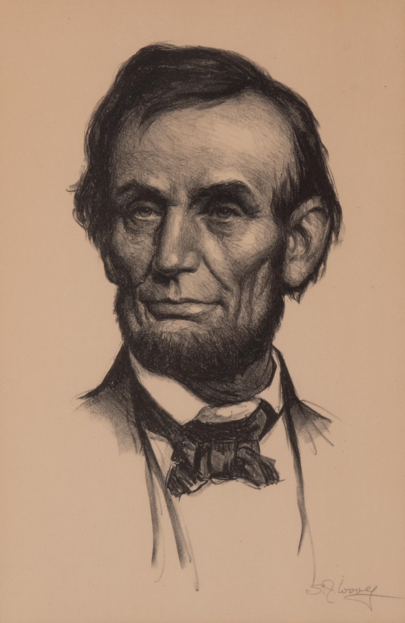 Samuel J. Woolf | Portrait of Abraham Lincoln | MutualArt