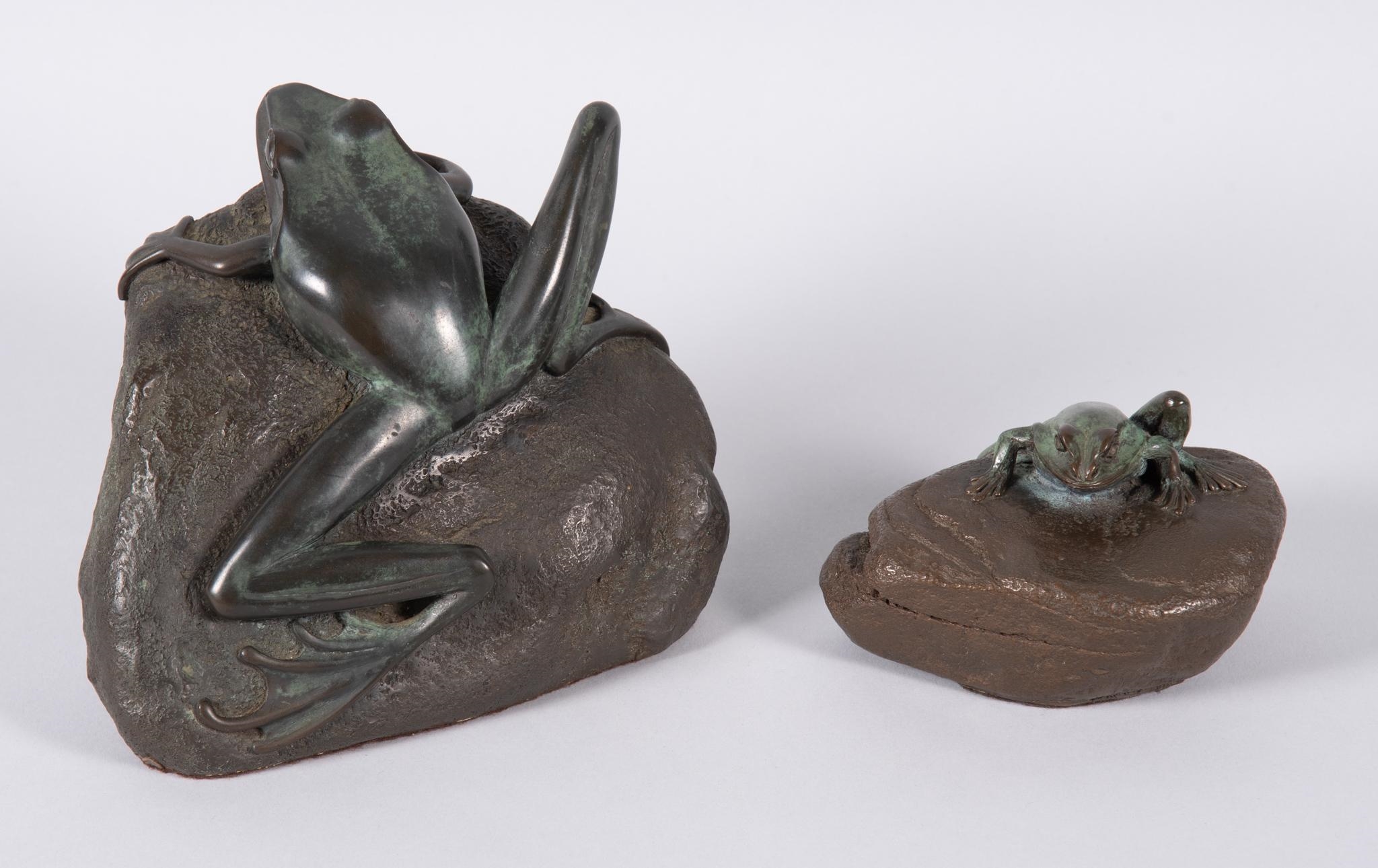 Phil Vanderlei | Pair of Phil Vanderlei Bronze Sculptures - Frog On ...