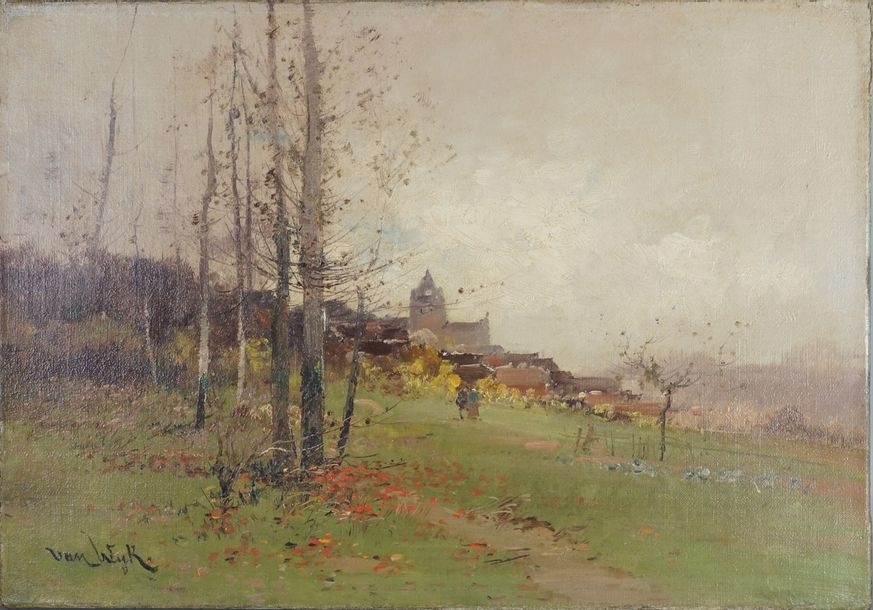 Henry van Wyk | View of a village | MutualArt