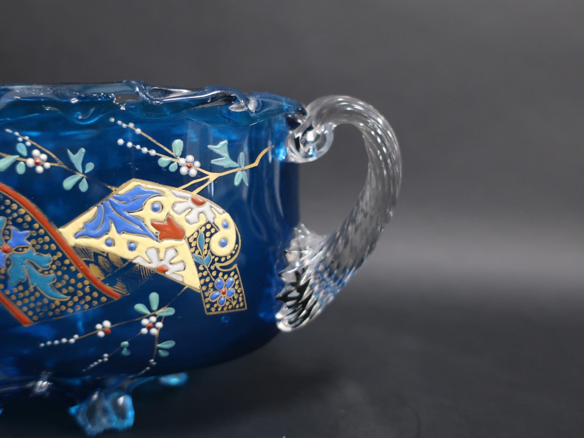 Auguste Jean | Jardinière de table de forme oblongue en bleu | MutualArt