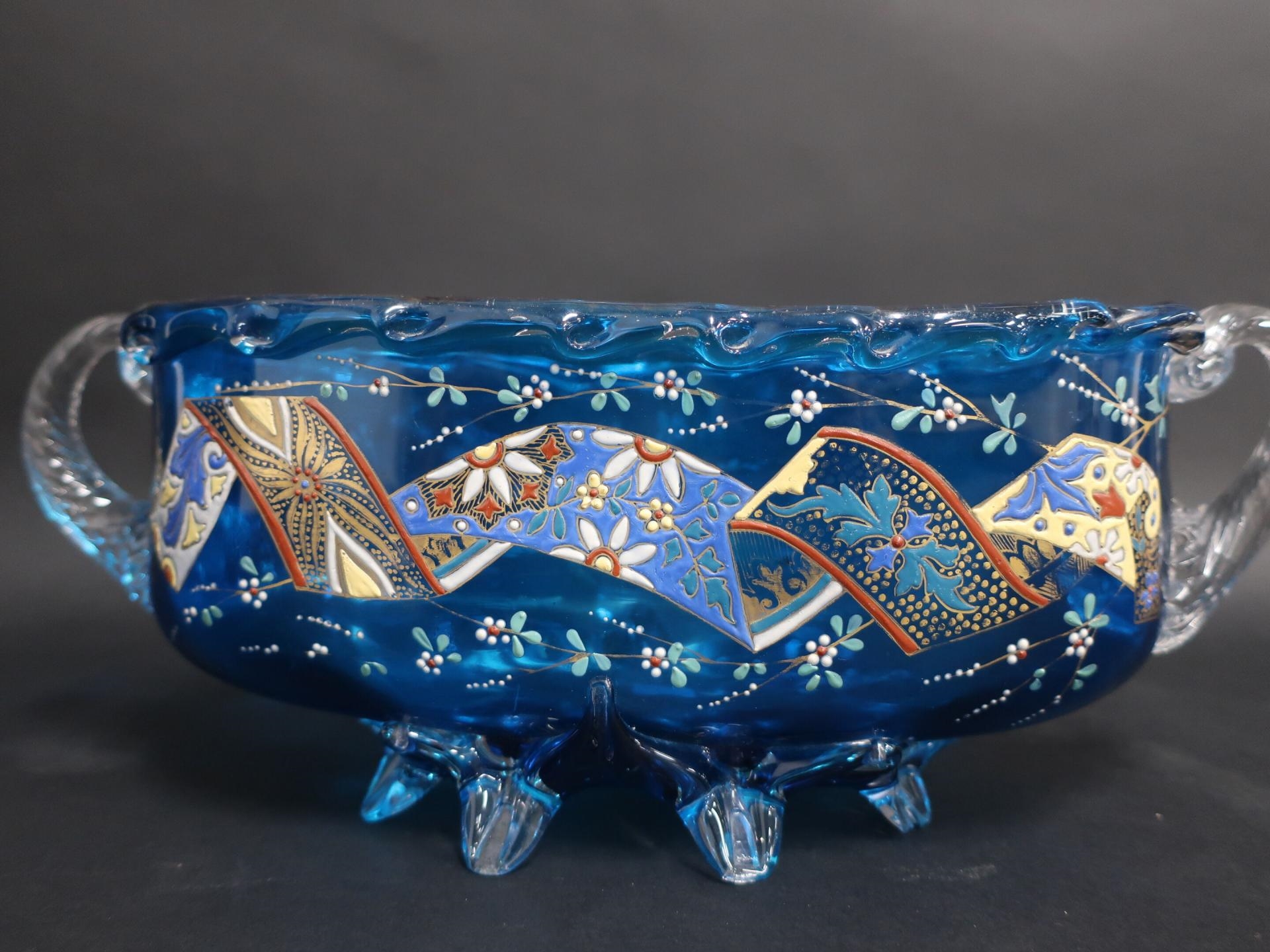 Auguste Jean | Jardinière de table de forme oblongue en bleu | MutualArt