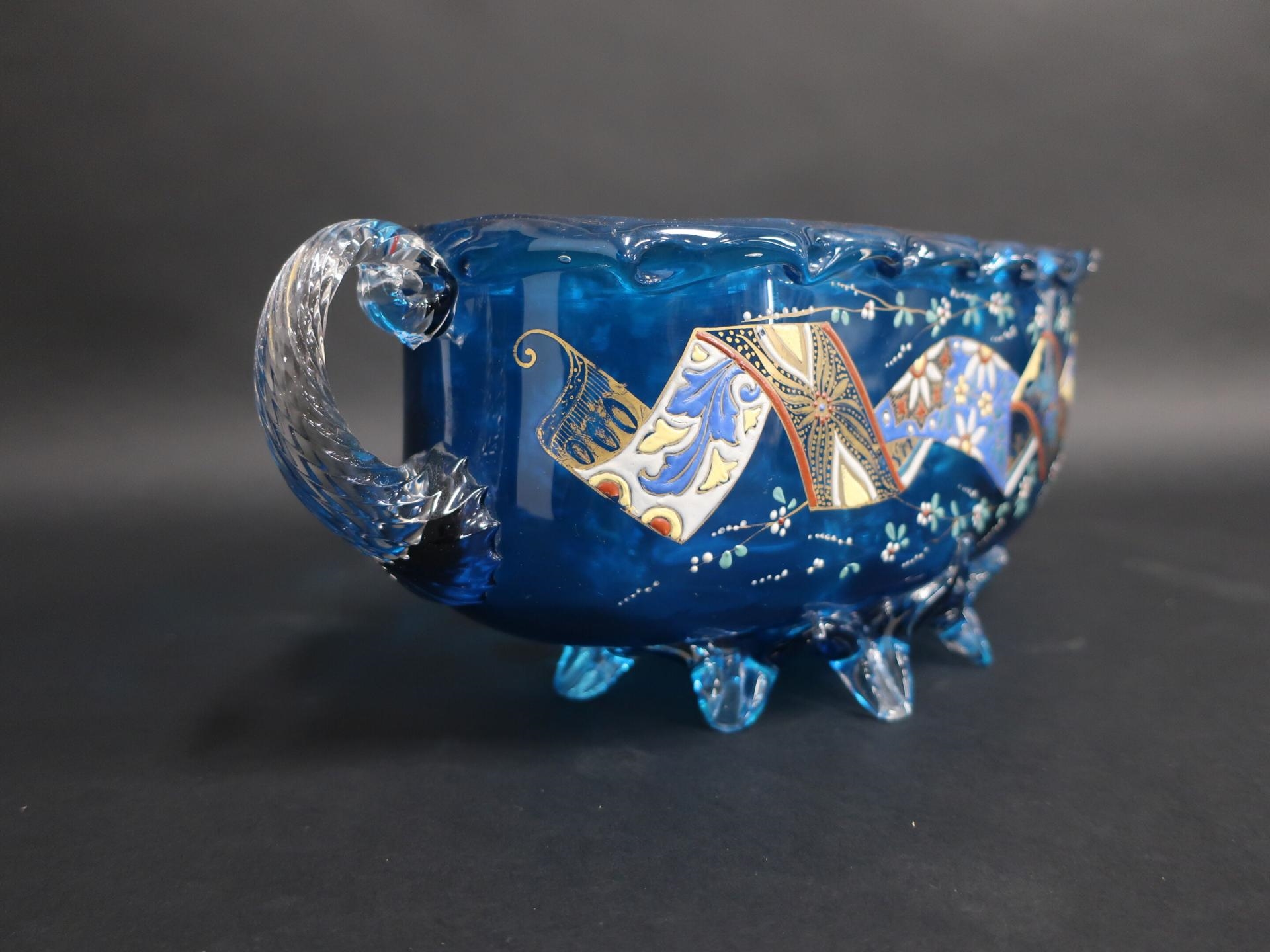 Auguste Jean | Jardinière de table de forme oblongue en bleu | MutualArt