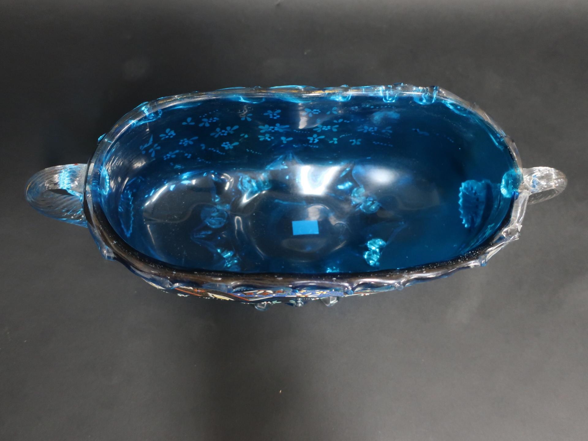 Auguste Jean | Jardinière de table de forme oblongue en bleu | MutualArt