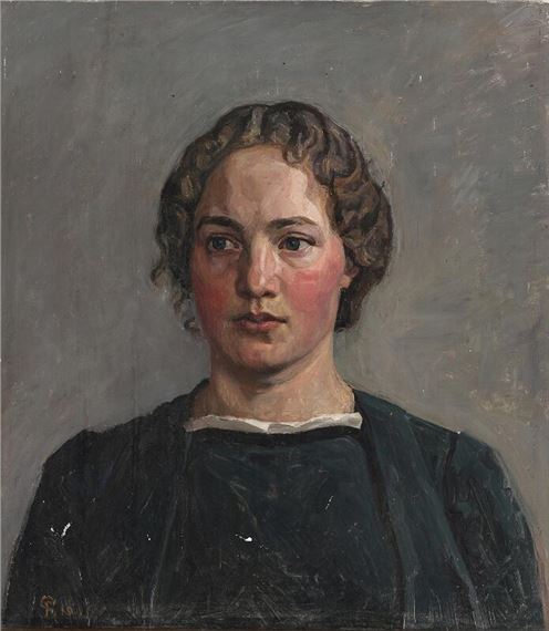 Fritz Syberg | Portrait of a young woman (1902) | MutualArt