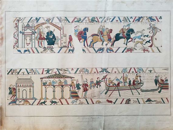 James Basire | 17 plates depicting the Bayeux Tapestry (1819 - 1823 ...