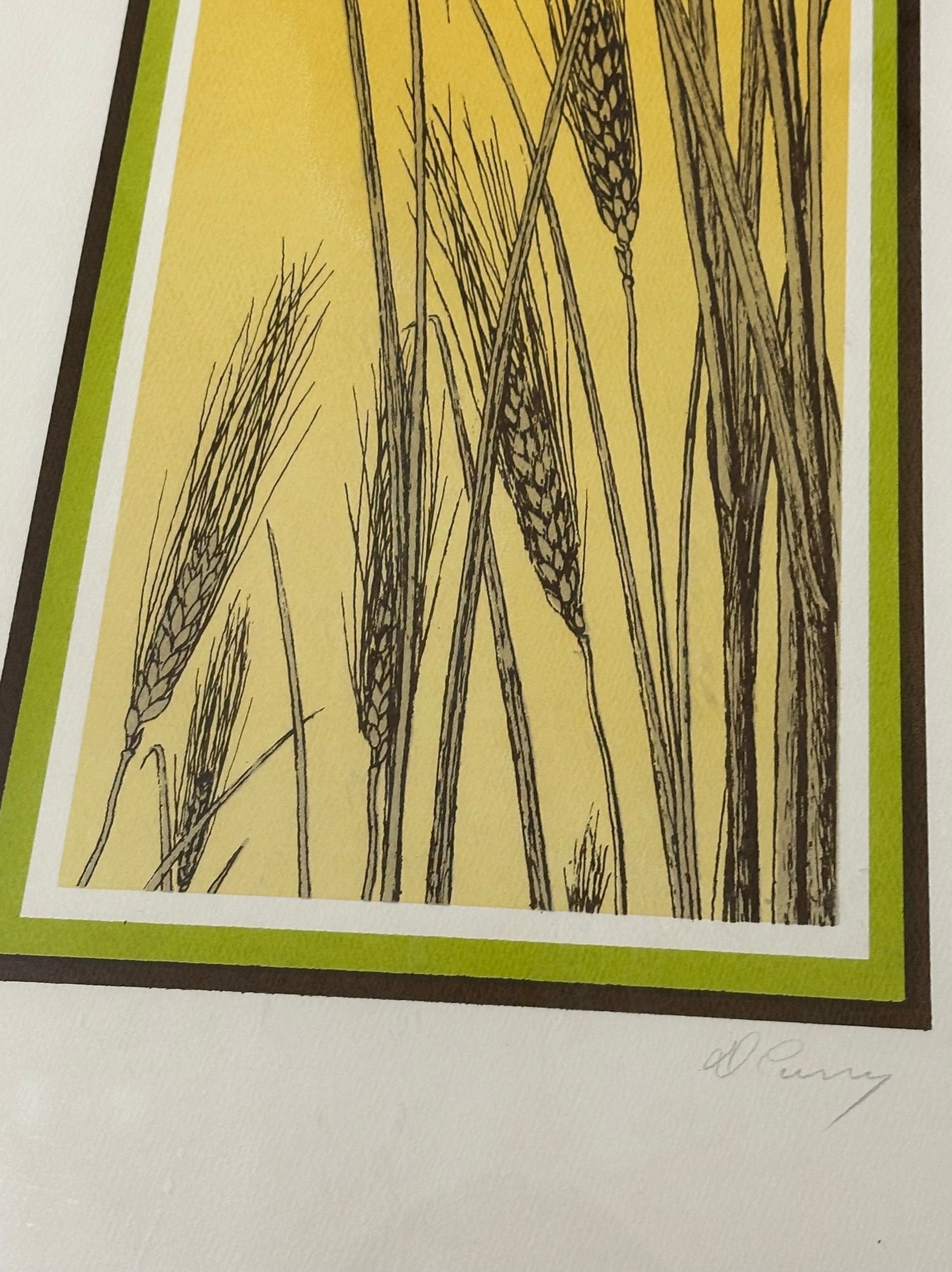 D. Curry | Mid Century Artist Proof Wheat Sheaf D. CURRY | MutualArt