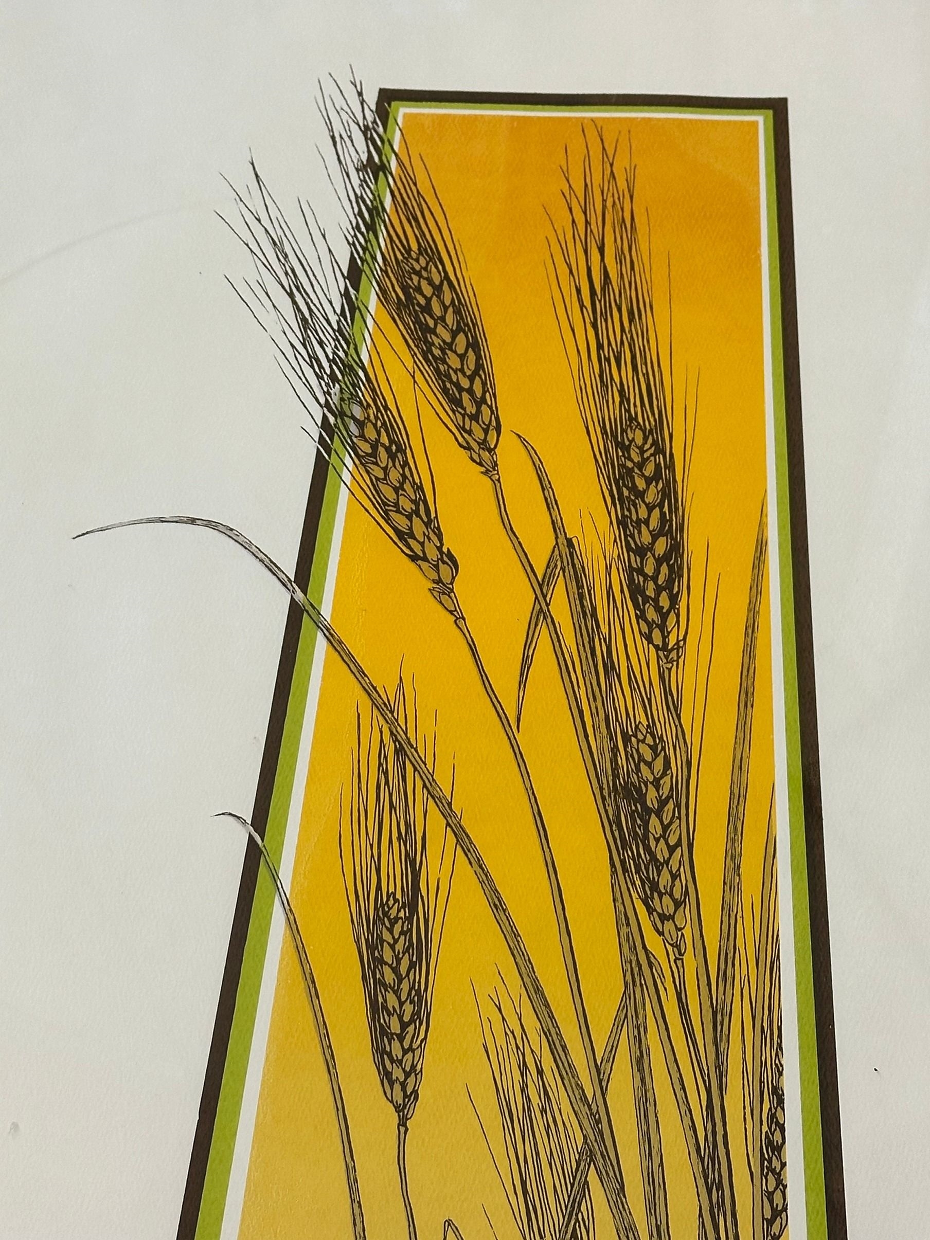 D. Curry | Mid Century Artist Proof Wheat Sheaf D. CURRY | MutualArt