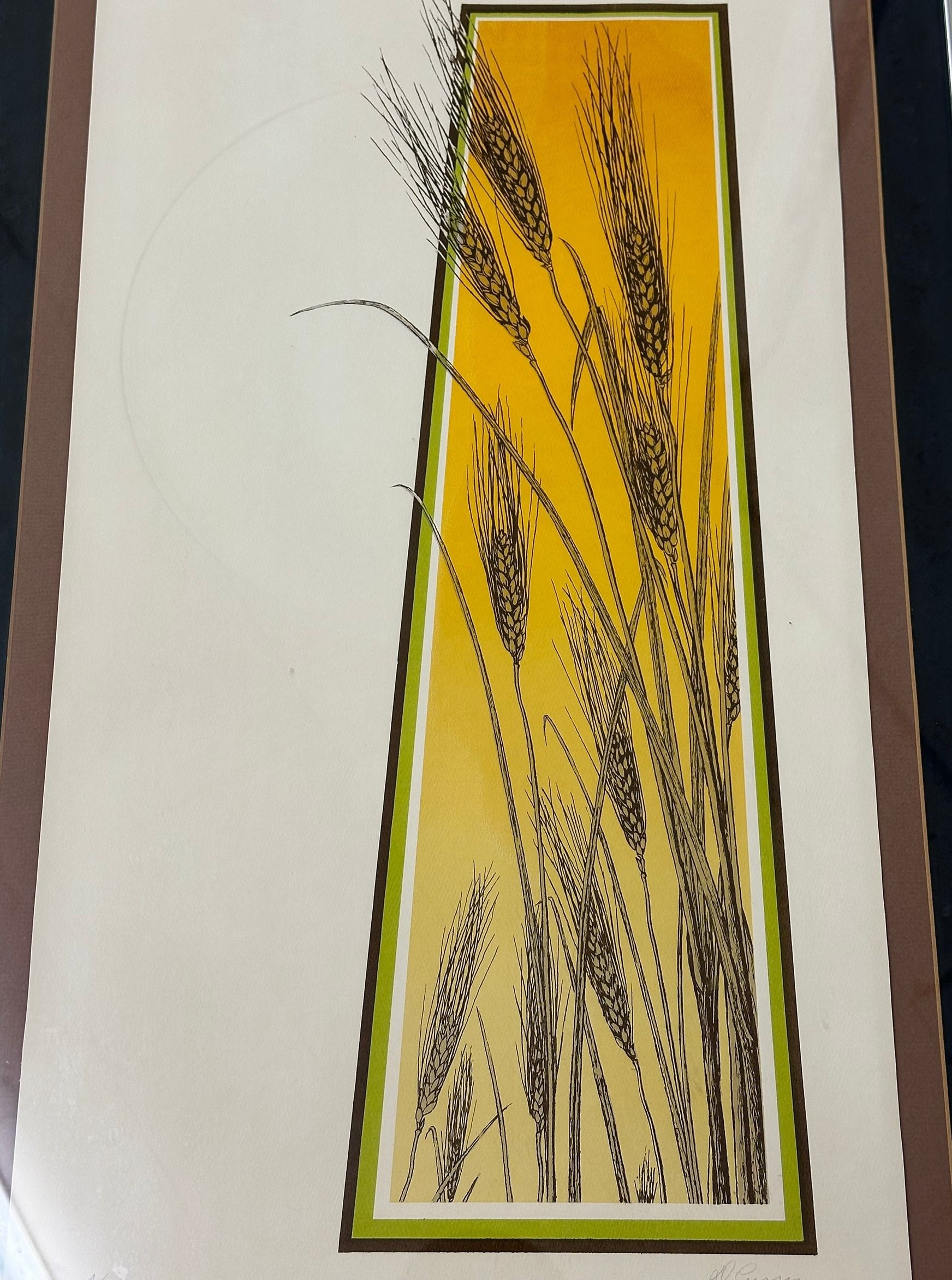 D. Curry | Mid Century Artist Proof Wheat Sheaf D. CURRY | MutualArt