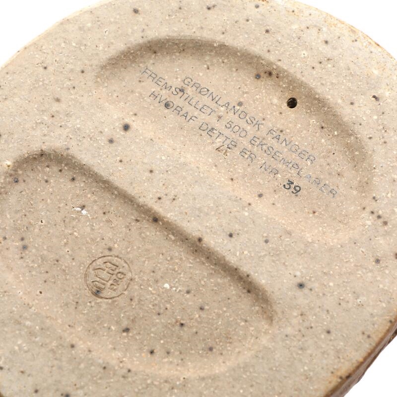 Eigil Knuth | Greenlandish stoneware hunter figure (1969) | MutualArt