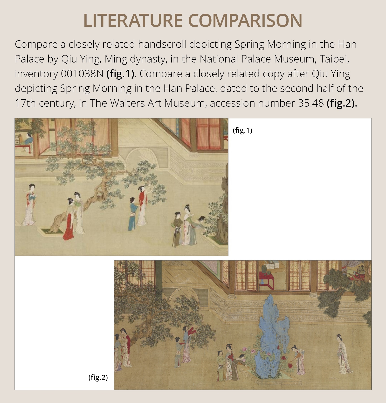 Qiu Ying | 1552): ‘SPRING MORNING IN THE HAN PALACE’ | MutualArt