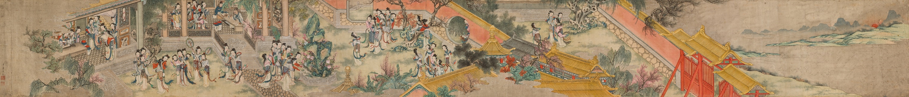Qiu Ying | 1552): ‘SPRING MORNING IN THE HAN PALACE’ | MutualArt