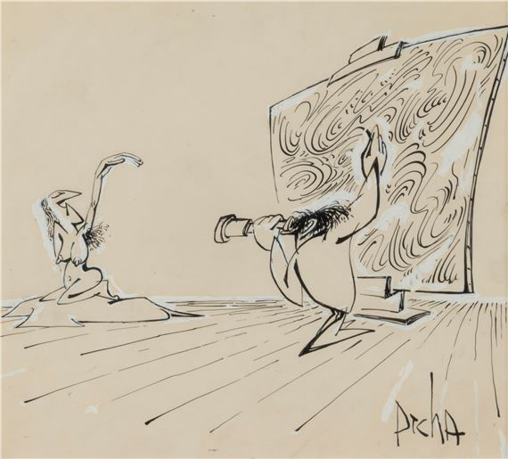 Jean Paul Walravens | Le peintre et son modèle | MutualArt