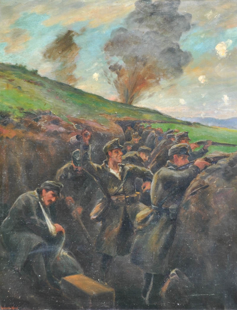 Ludwig Koch | FANTERIA IMPERIALE IN TRINCEA (1915) | MutualArt