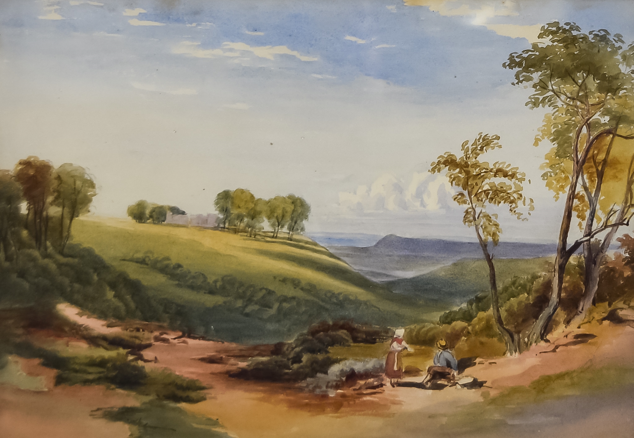 Cornelius Varley | View of Mount Snowdon and Crib Goch, Caernarvonshire ...