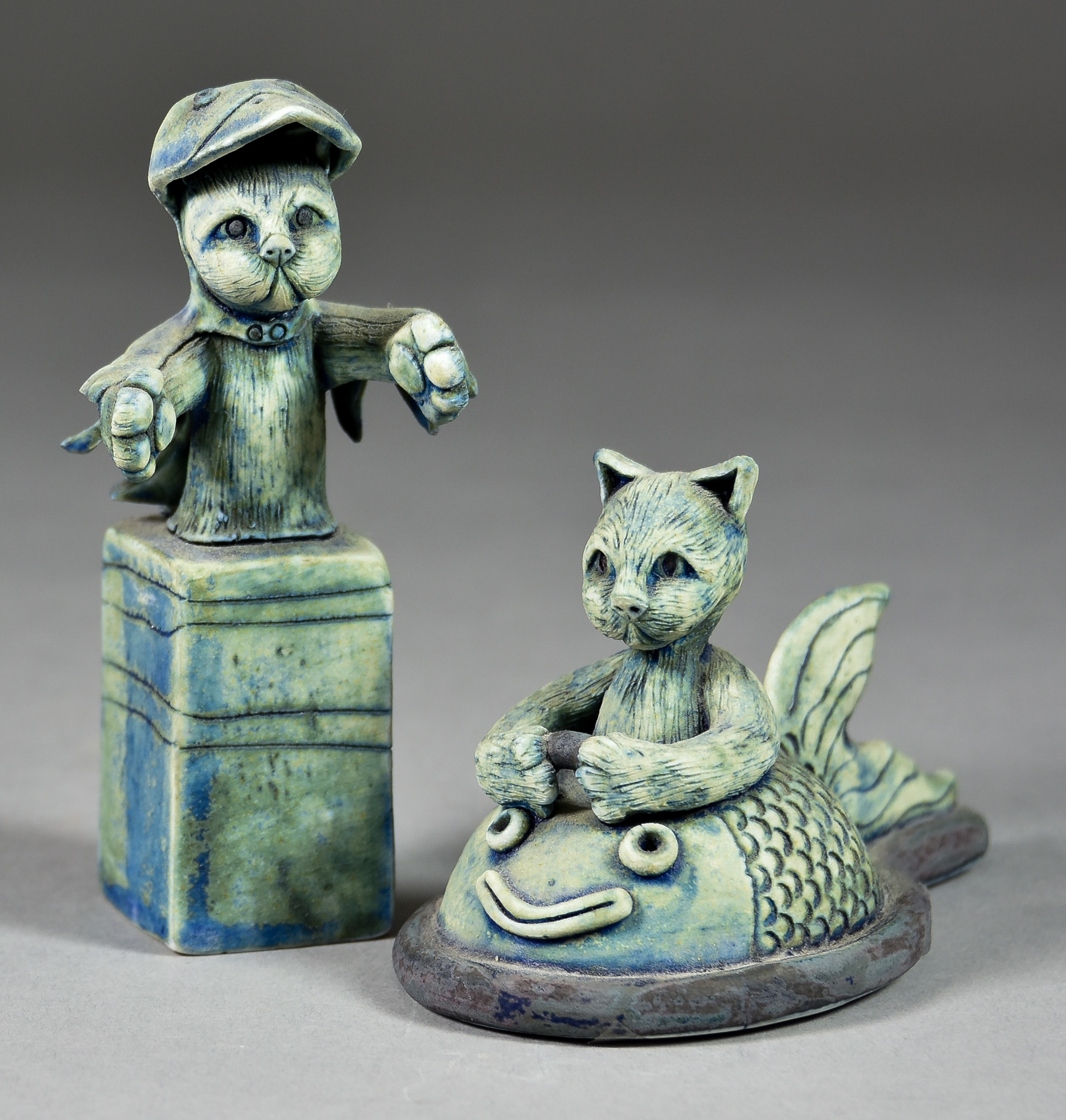 Sally MacDonell | Sally MacDonell (b.1971) - Two porcelain figures of ...