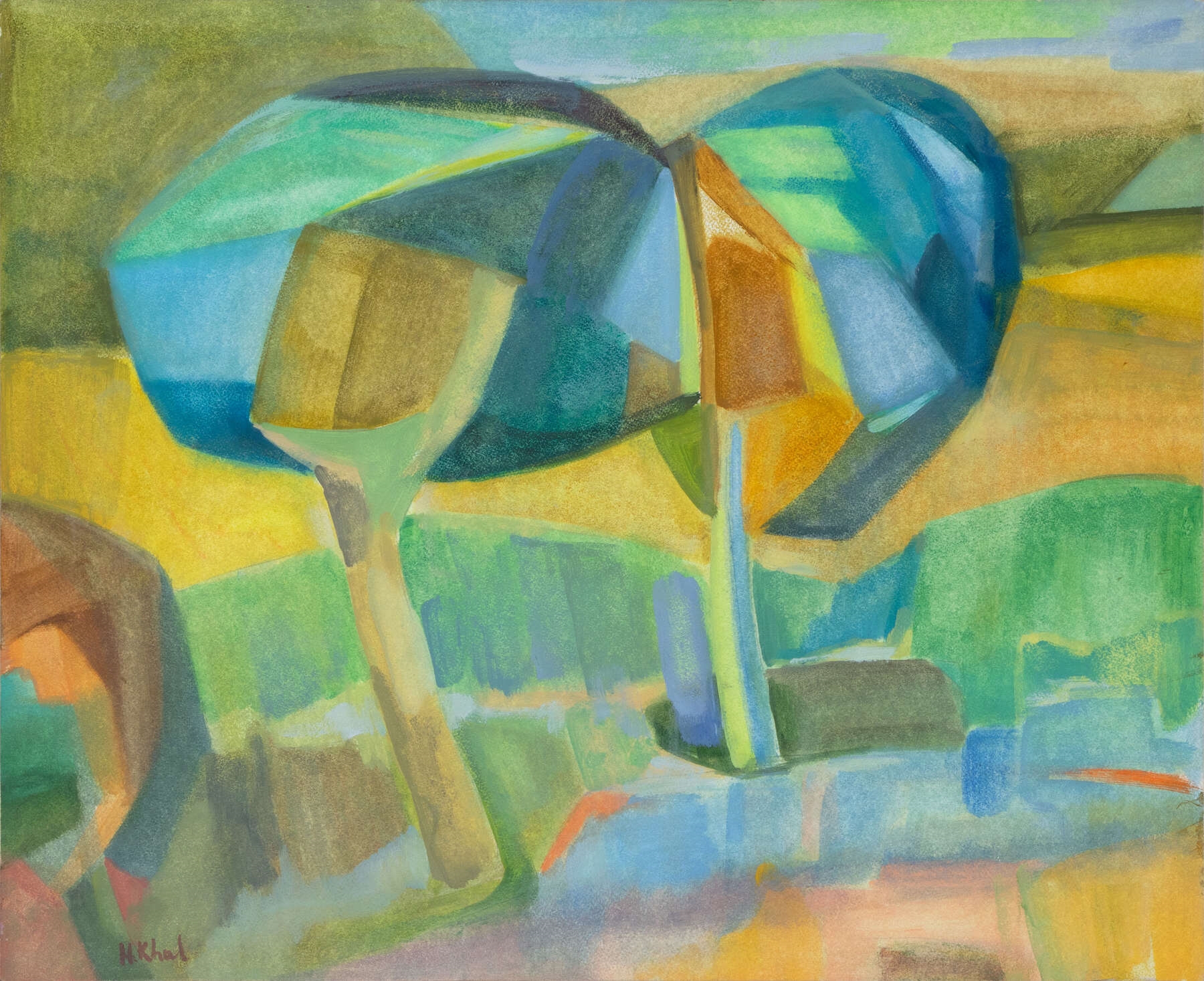 Helen Khal | Arbres Polychromes | MutualArt