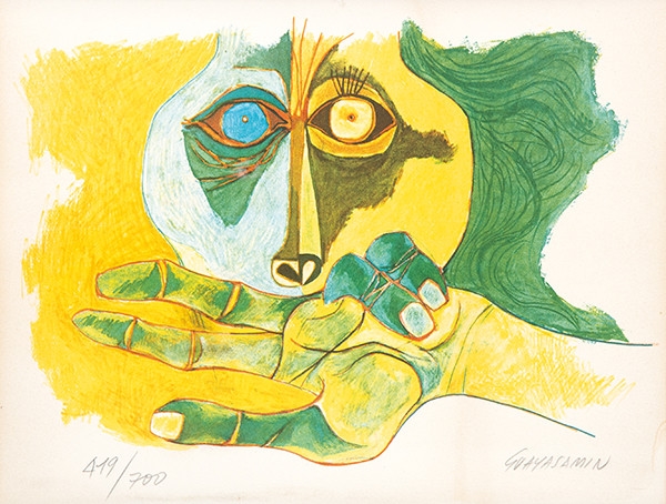 Oswaldo Guayasamín | Retrato de Jane Dolinger | MutualArt