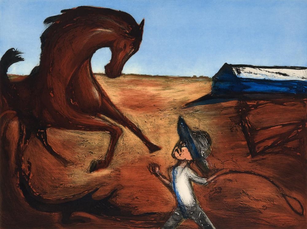 Garry Shead | GARRY SHEAD (1942 - ) The Horsebreaker (2006) | MutualArt