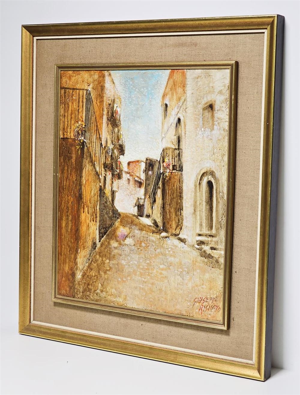 Guissepi Risicato | GUISSEPI RISICATO - Street Scene oil on board 54 x ...