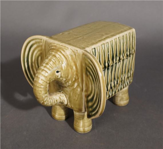 Lisa Larson | for Gustavsberg Pottery Figure of an Elephant | MutualArt