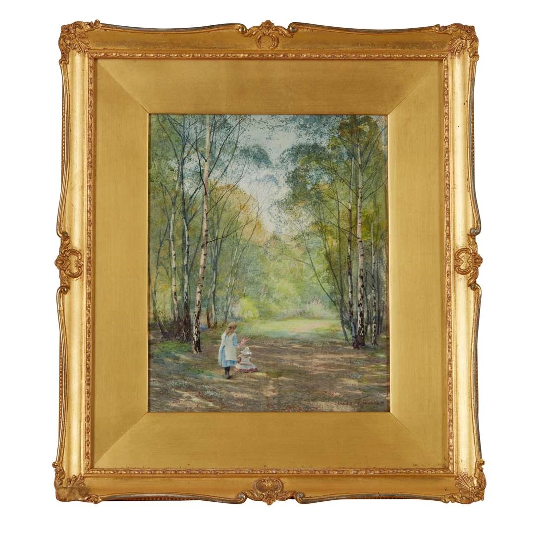 James Thomas Watts | ON A WOODLAND PATH | MutualArt