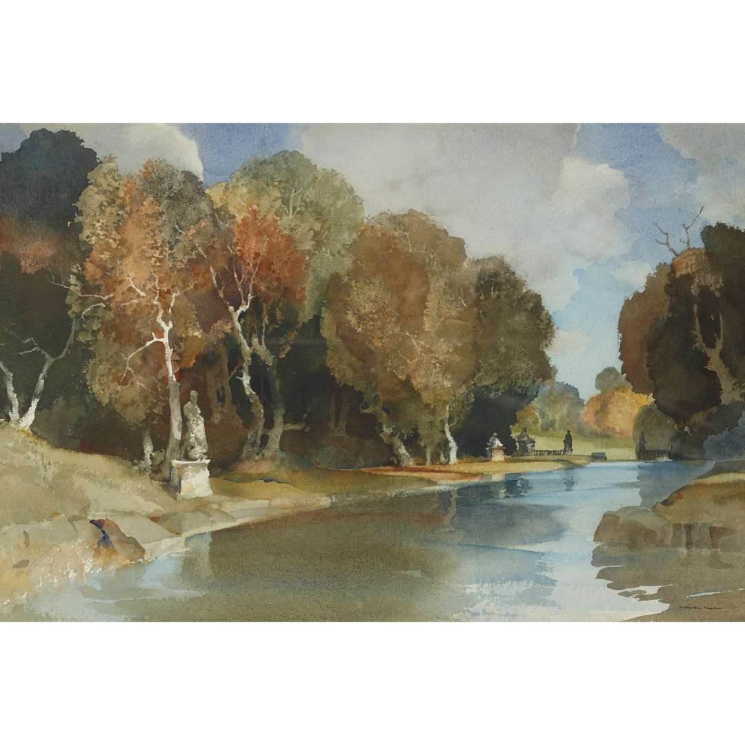 William Russell Flint | The Marchesa's Boathouse | MutualArt