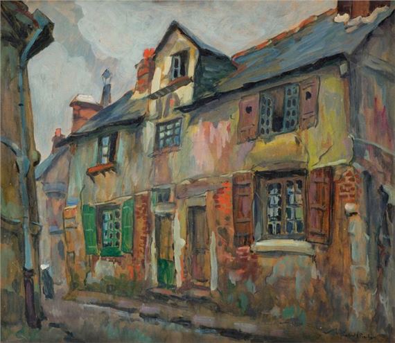 Robert Antoine Pinchon | Street in Rouen | MutualArt