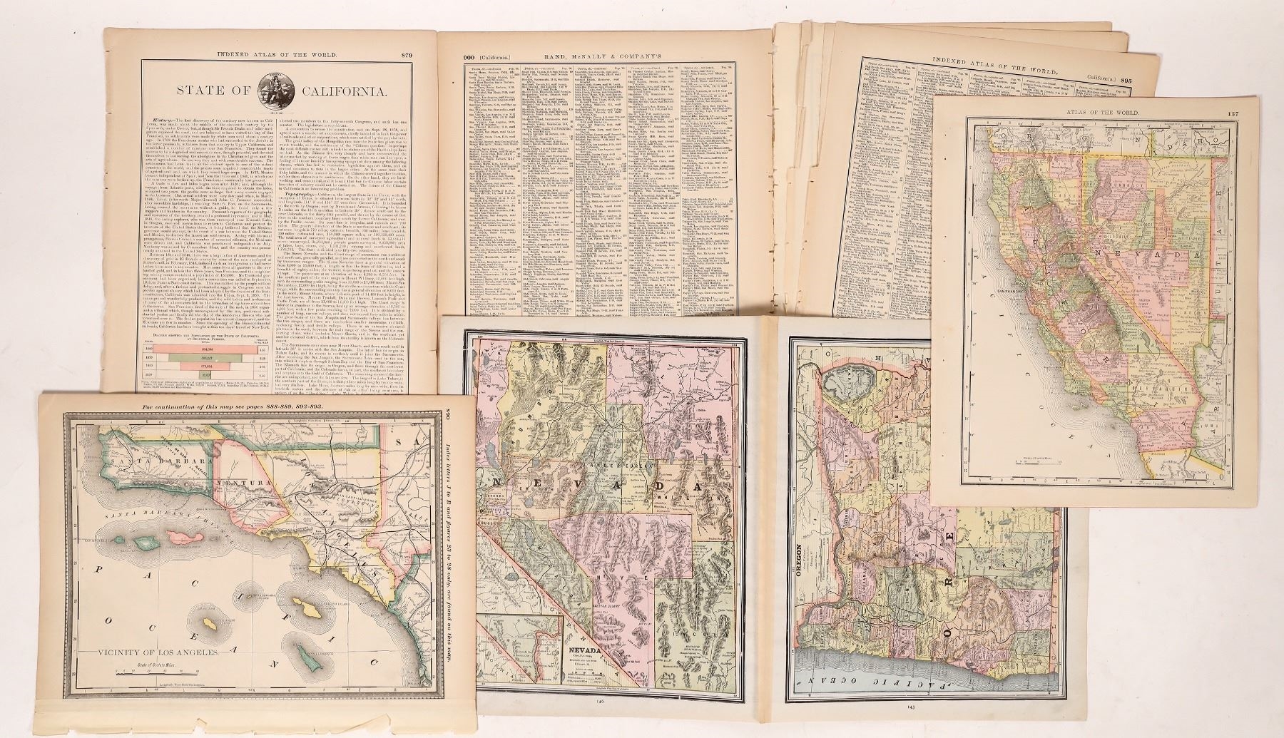 Rand McNally | California Maps (Circa 1879) | MutualArt