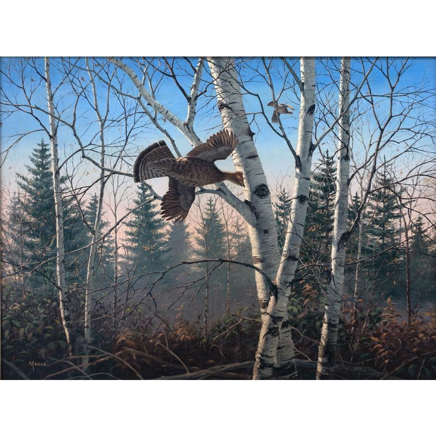 David Maass | THUNDERING OUT - RUFFED GROUSE | MutualArt