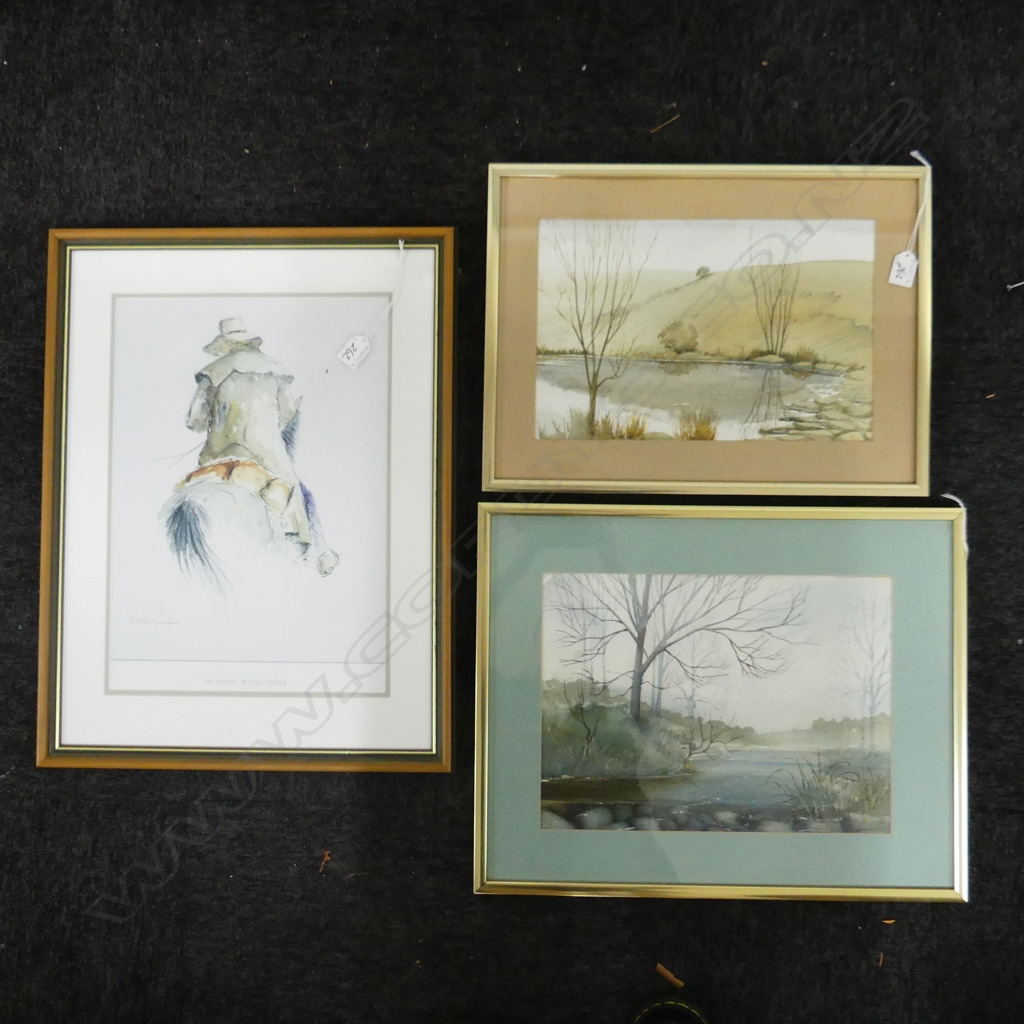 Michael Ponder | 3 ARTWORKS: MICHAEL PONDER 'THE DROVER' PRINT + 2 ...