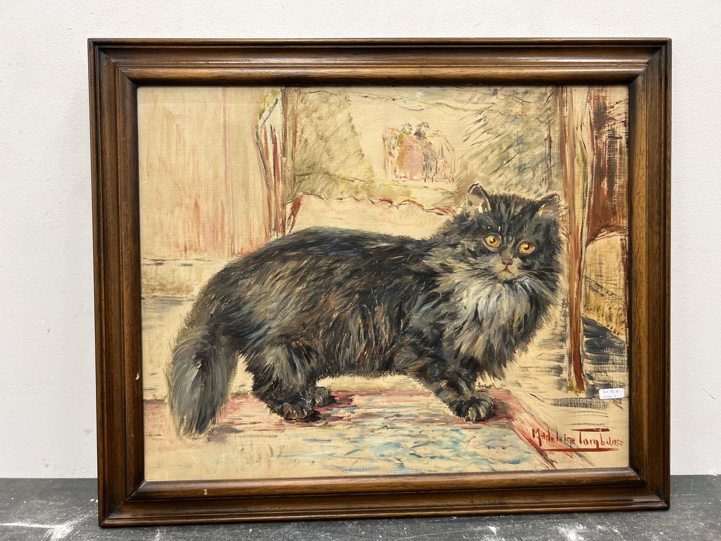 Madeleine Tombu | Portrait de chat (1955) | MutualArt