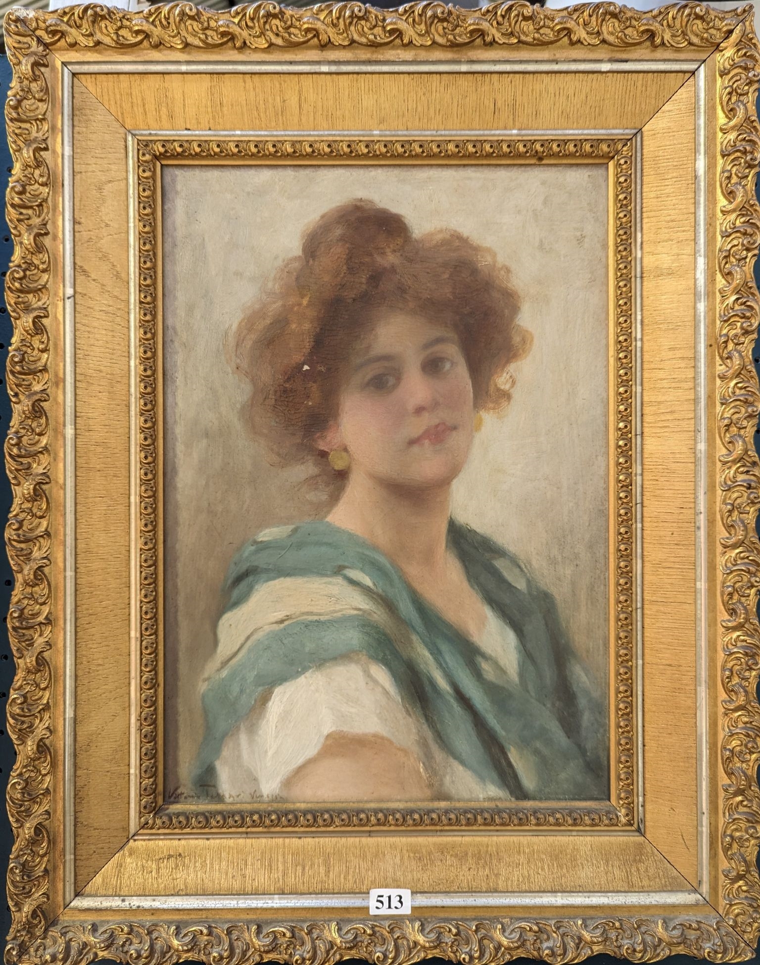 Vittorio Tessari | Portrait of the Young Countessa | MutualArt