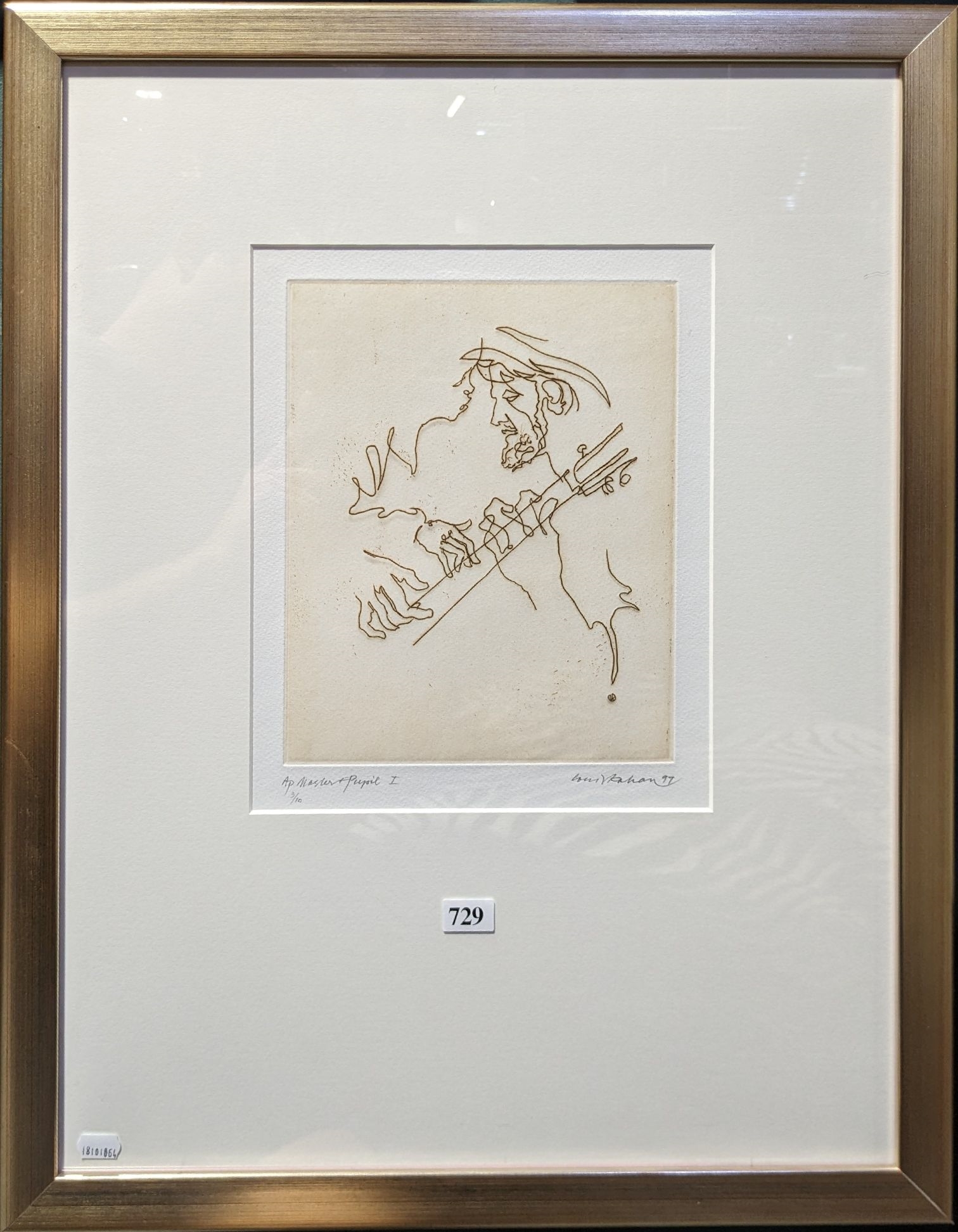 Louis Kahan | Master and Pupil I | MutualArt