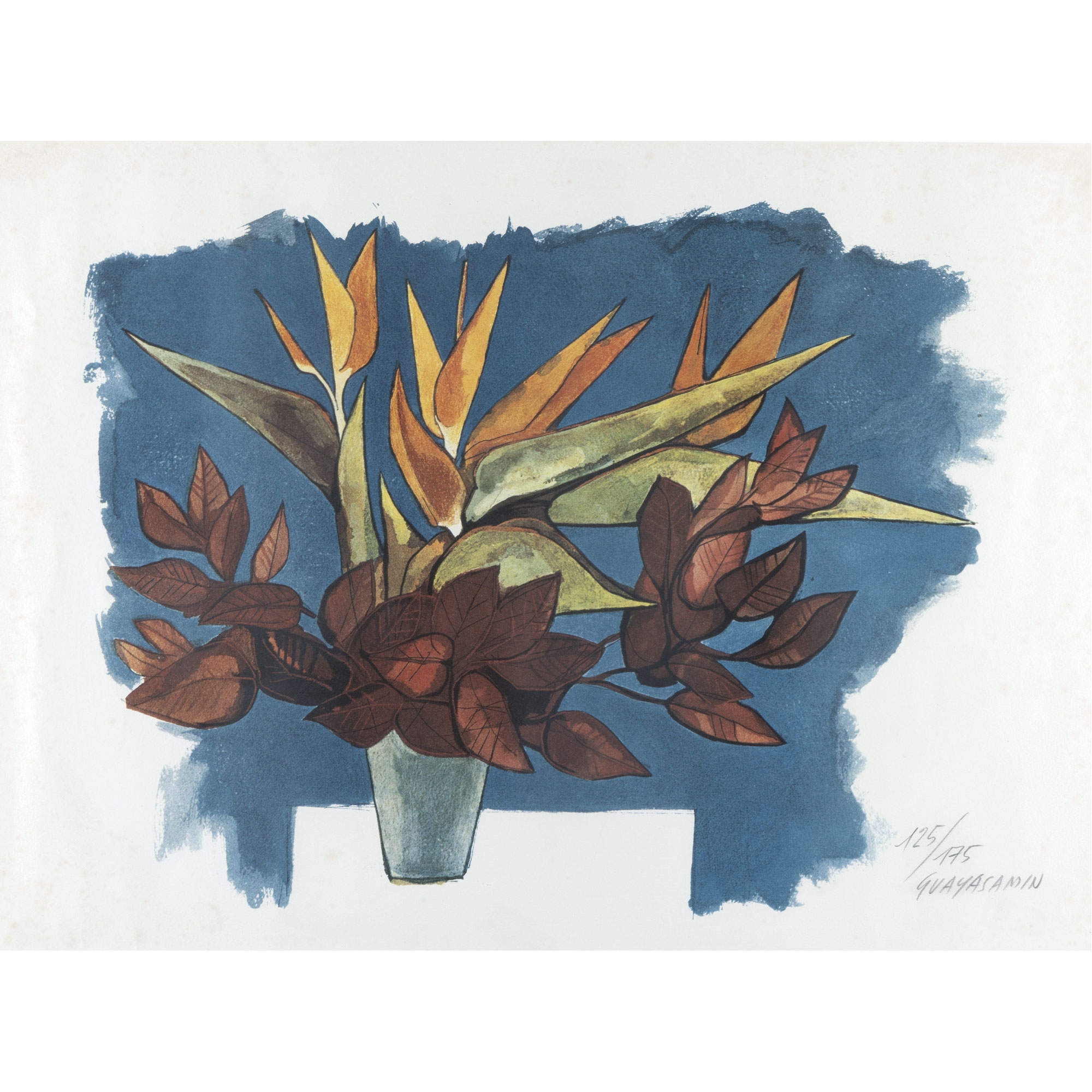 Oswaldo Guayasamín | Flor de orqu dea | MutualArt