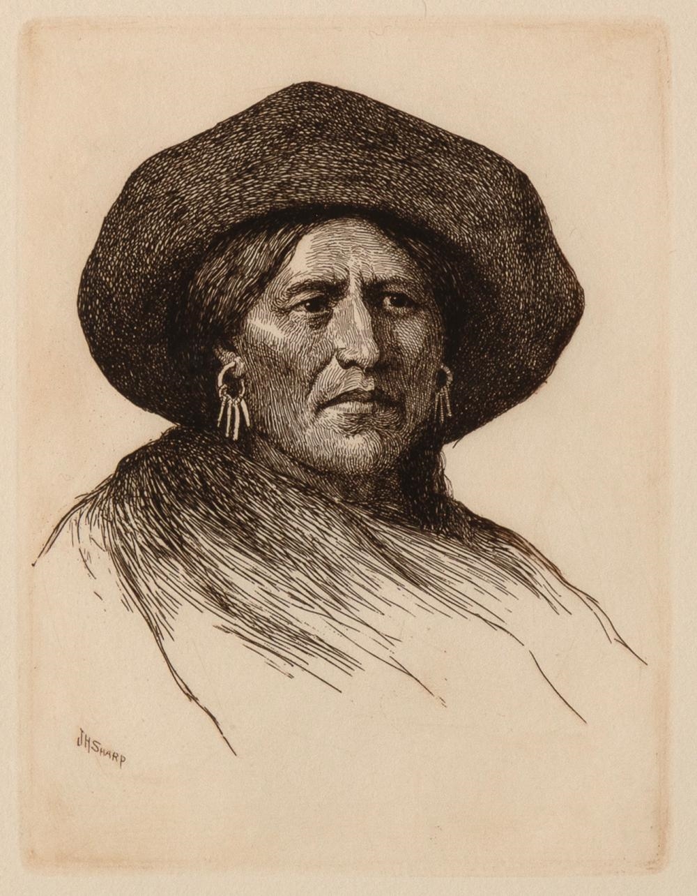 Joseph Henry Sharp | Firelight Drummer | MutualArt