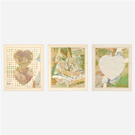 Nick Vaccaro | Group of Three Atlas Collages (2000) | MutualArt