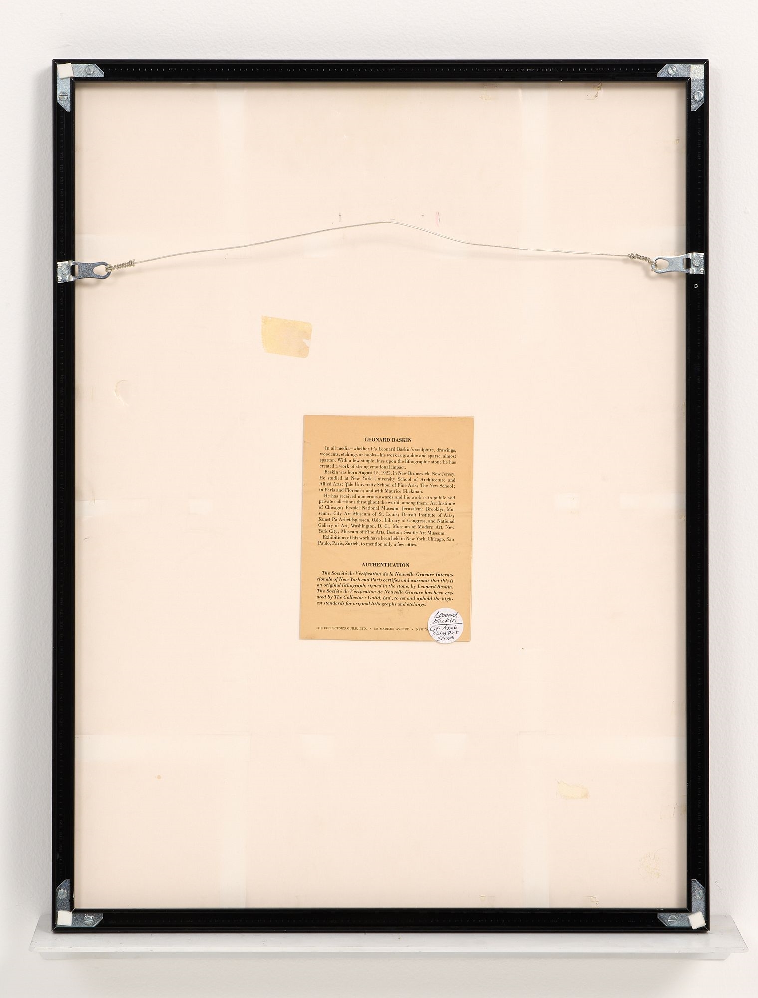 Leonard Baskin | Ahab with a Hat (1970) | MutualArt