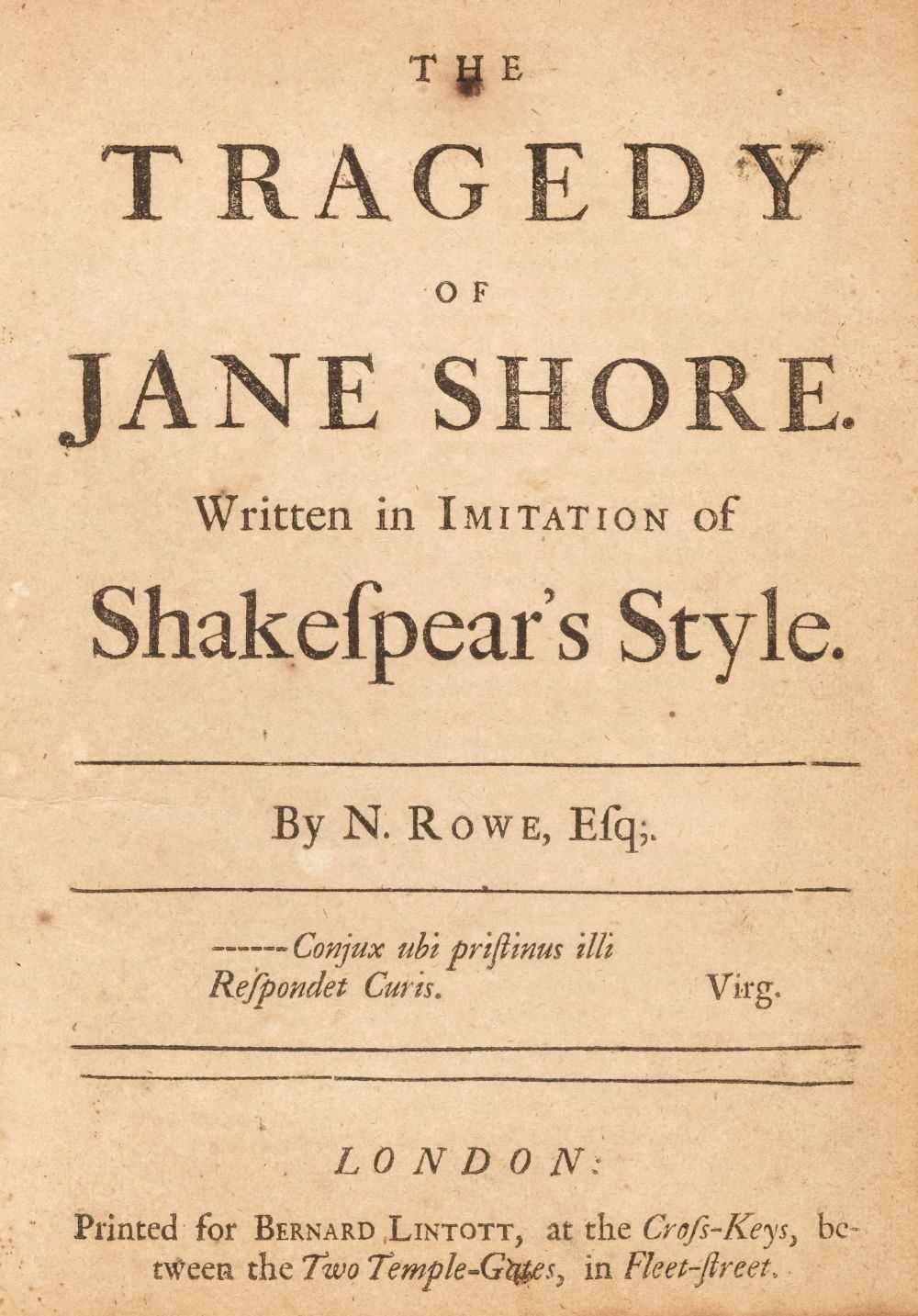 Jane Gray | The Tragedy of Jane Shore (1713 - 1714) | MutualArt
