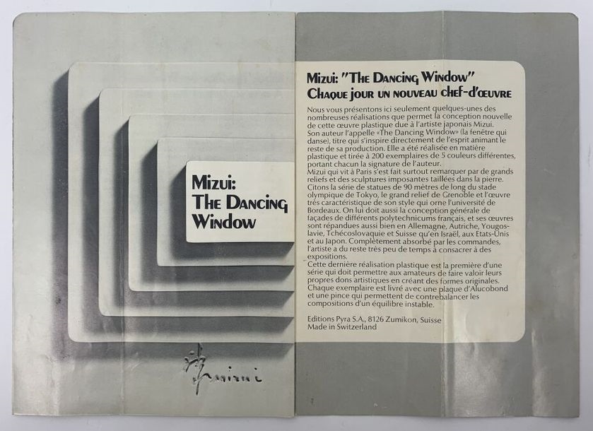 Yasuo Mizui | The Dancing Window | MutualArt