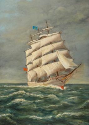 Joseph John Ruston | Dreimaster Segelschiff (1921) | MutualArt