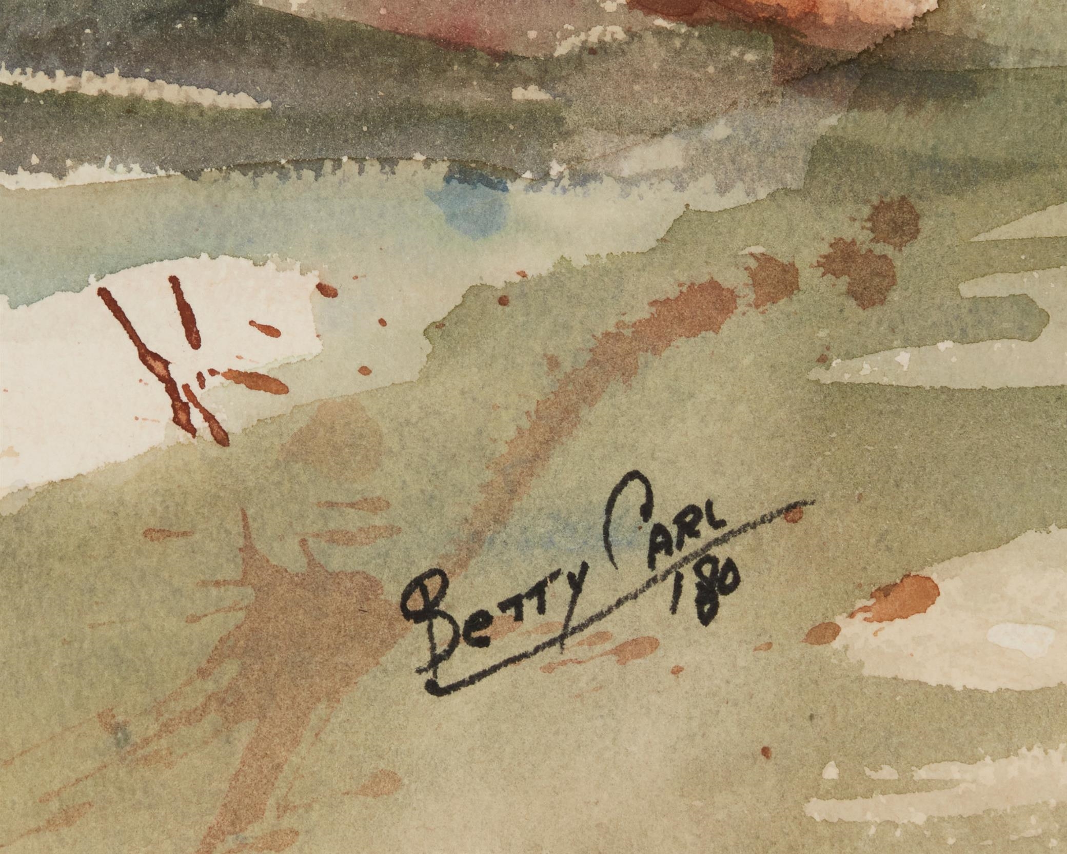 Betty Carl | Farm scene with thresher (1980) | MutualArt