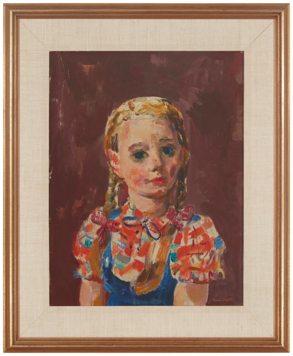 Francis Chapin | Portrait of a little girl | MutualArt