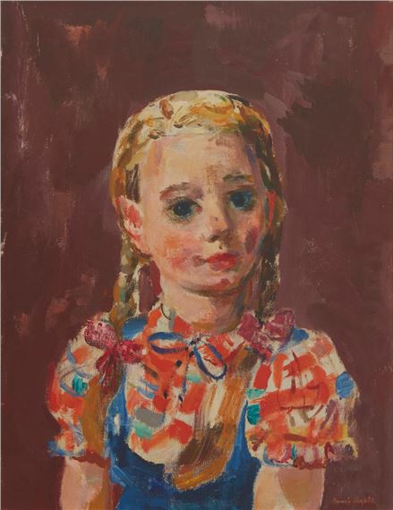 Francis Chapin | Portrait of a little girl | MutualArt