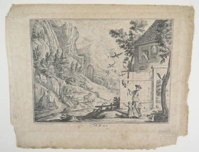 Johann Rudolf Schellenberg | Vier Kupferstiche aus spätbarockem Werk ...