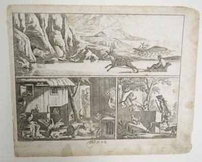 Johann Rudolf Schellenberg | Vier Kupferstiche aus spätbarockem Werk ...