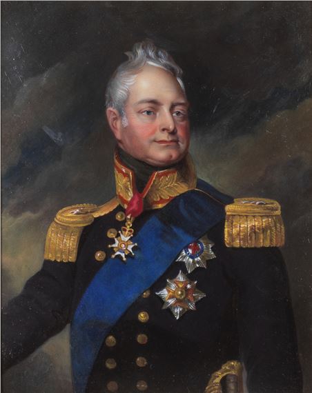 Henry Bone | Portrait of William IV, half-length, wearing the Order of ...