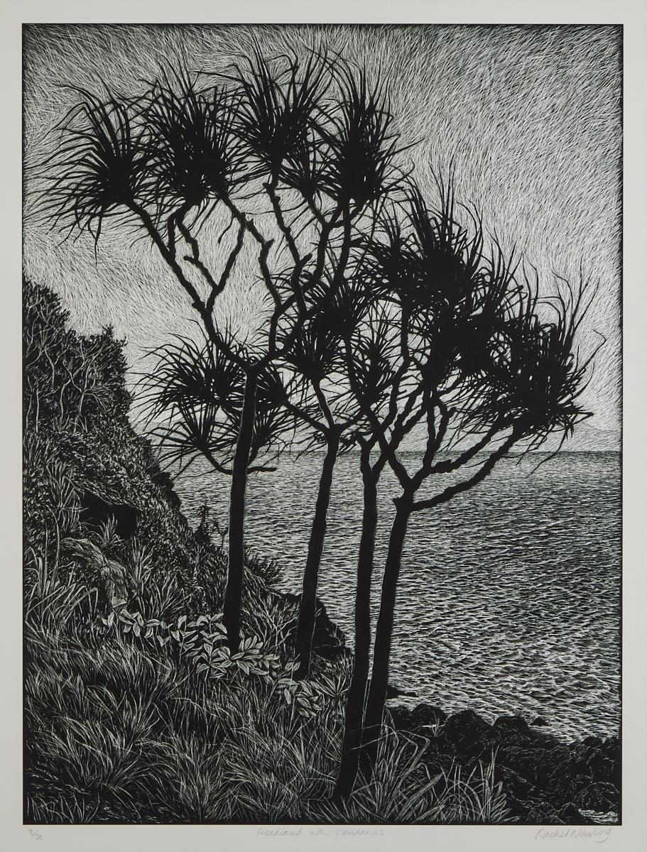 Rachel Newling | RACHEL NEWLING Headland with Pandanus (2018) | MutualArt