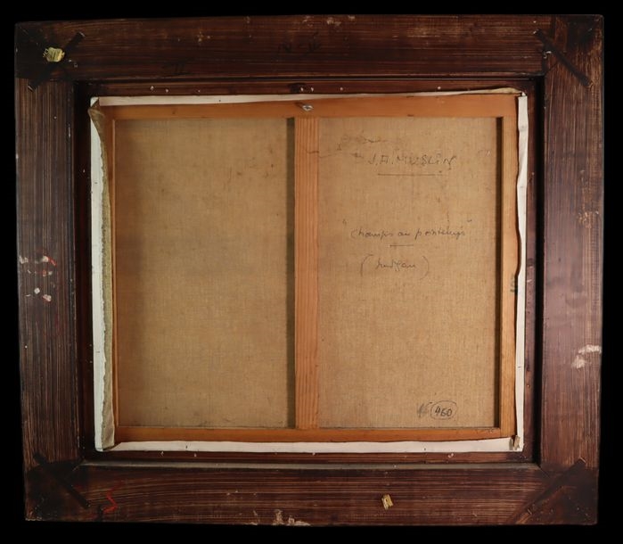 Joseph A. Muslin | Joseph MUSLIN Champs au printemps (paysage... - Lot ...