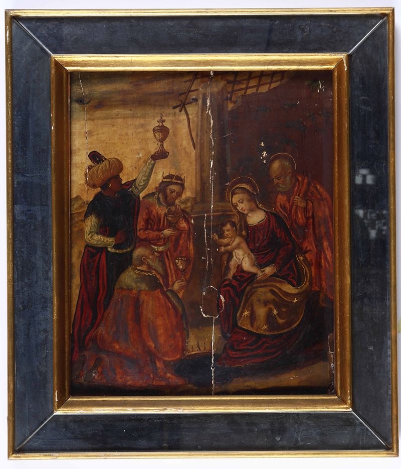 Veneto-Cretan School, 17th Century | Adorazione dei Magi | MutualArt